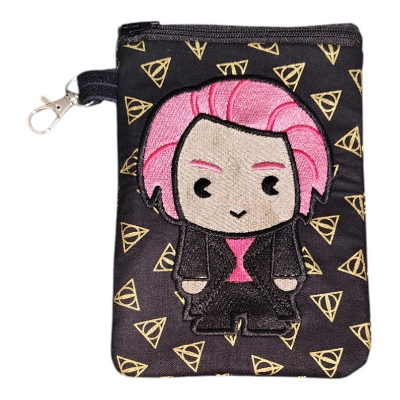 Pink Haired Auror Bag Buddy Mini Zipper Pouch - Etsy