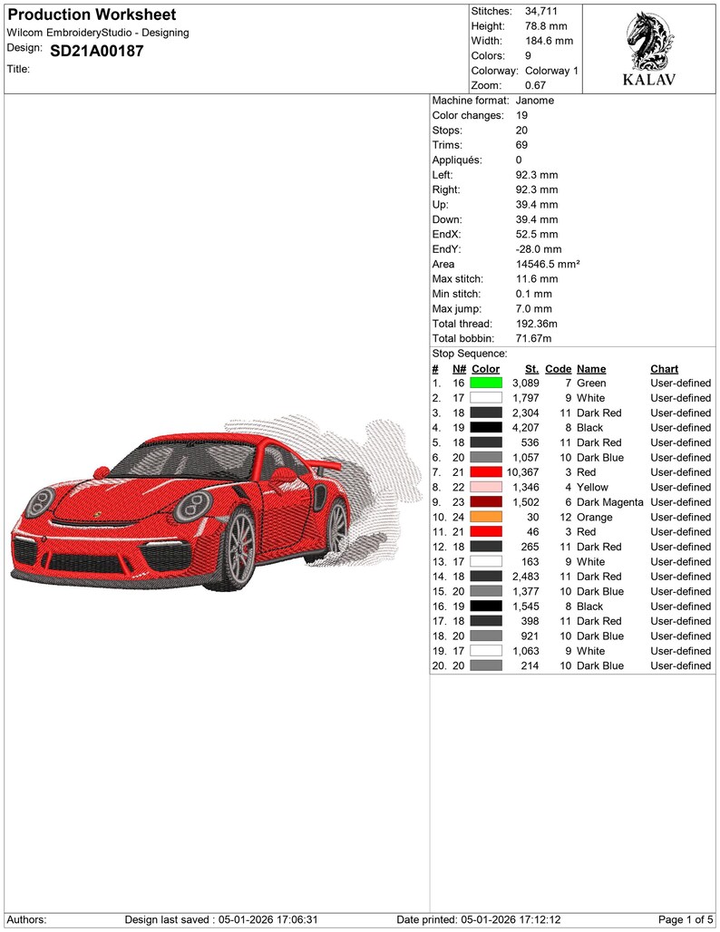 Red Sports Car Machine Embroidery Design - Etsy