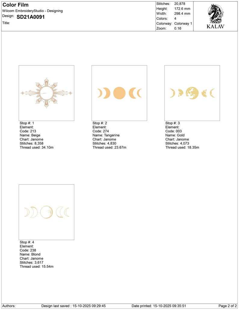 Triple Moon Goddess Embroidery File - Golden Space Art, Moon Phases ...