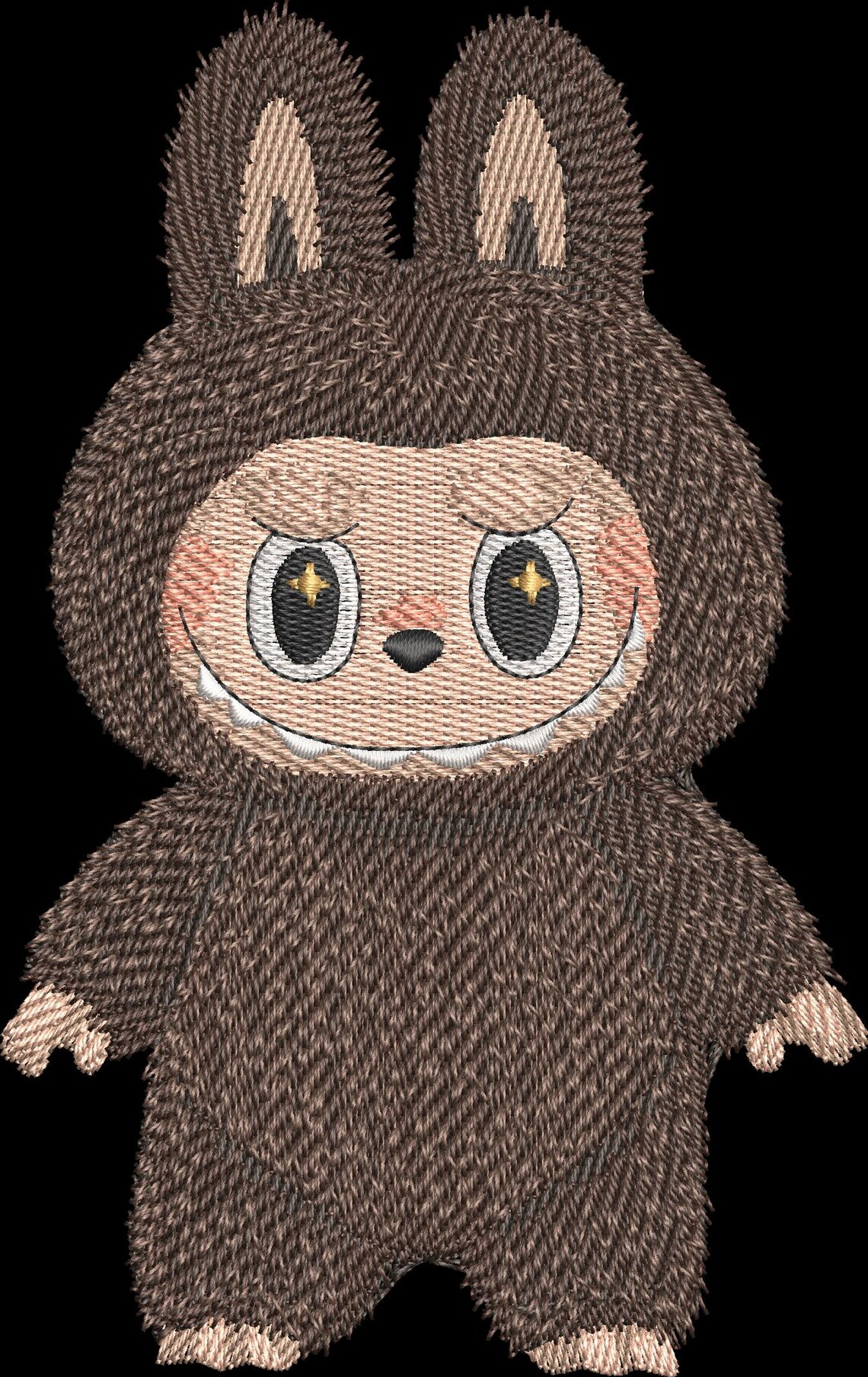Labubu Embroidery Design: Furry Animal Costume (digital File, 4-6 Inch ...