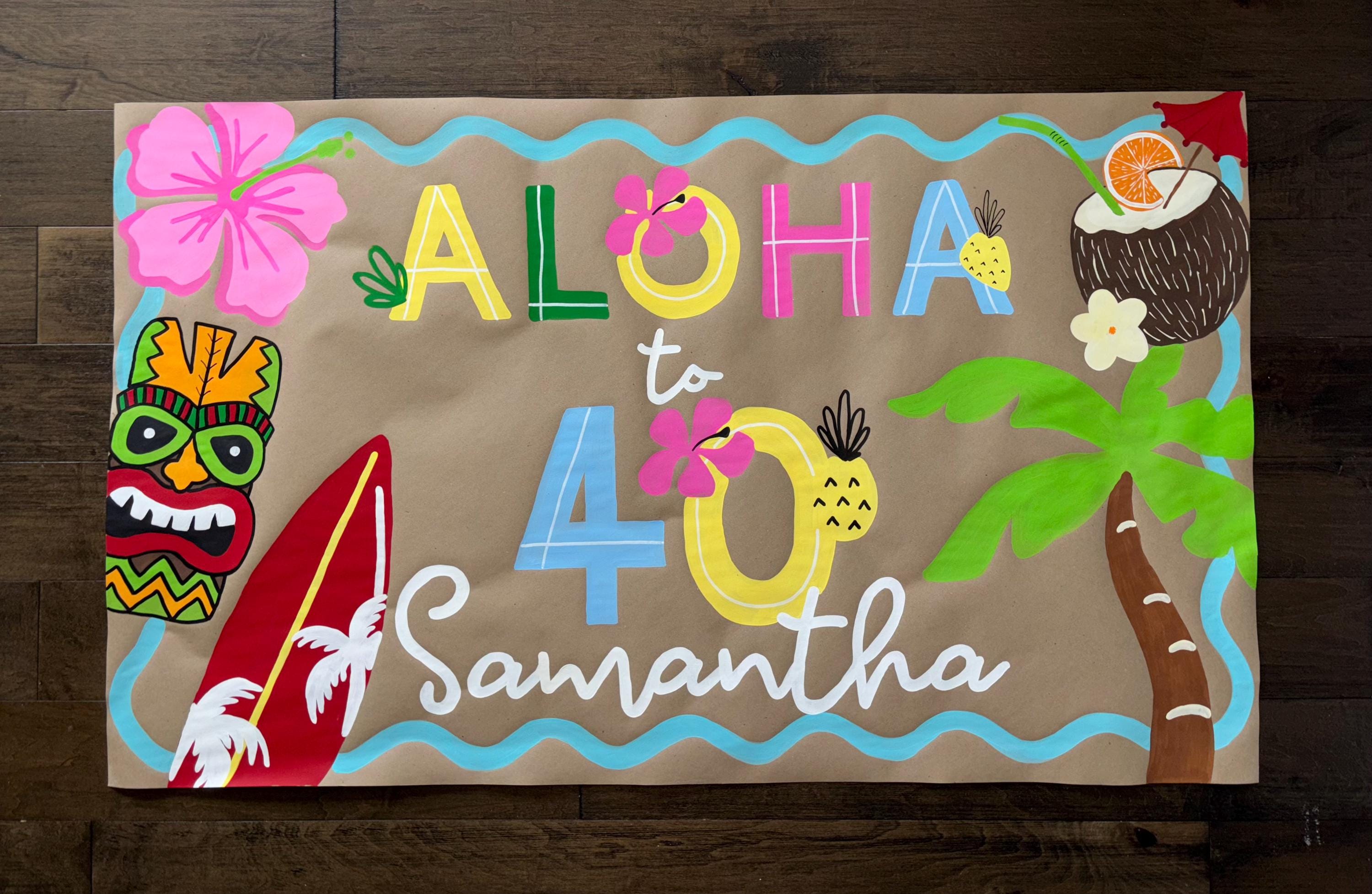 Custom Hand Painted Banner - Etsy