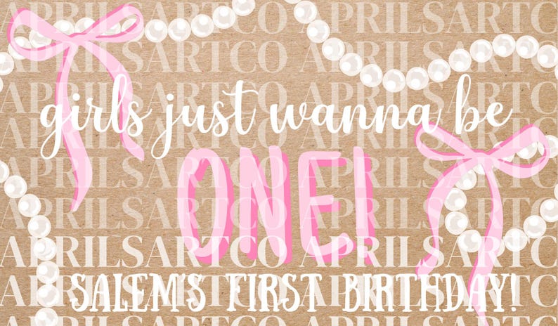 Girls Just Wanna Be One Digital Design Template - DIGITAL FILE - Canva ...