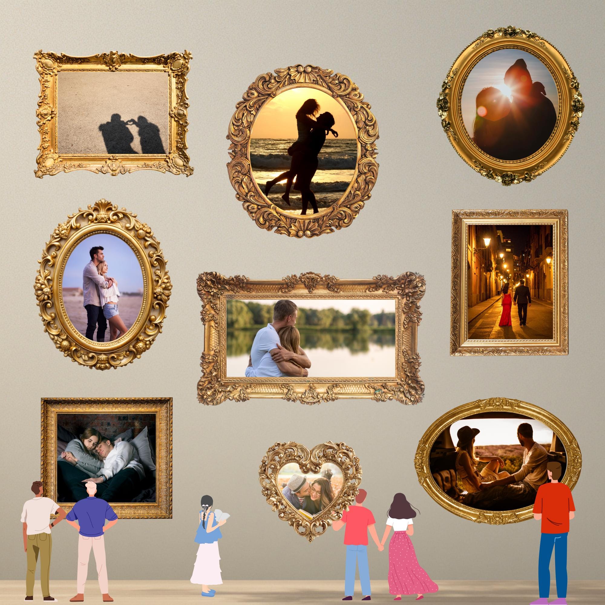 Museum of Us Miniature Photo Template | DIY Anniversary Gift (canva ...
