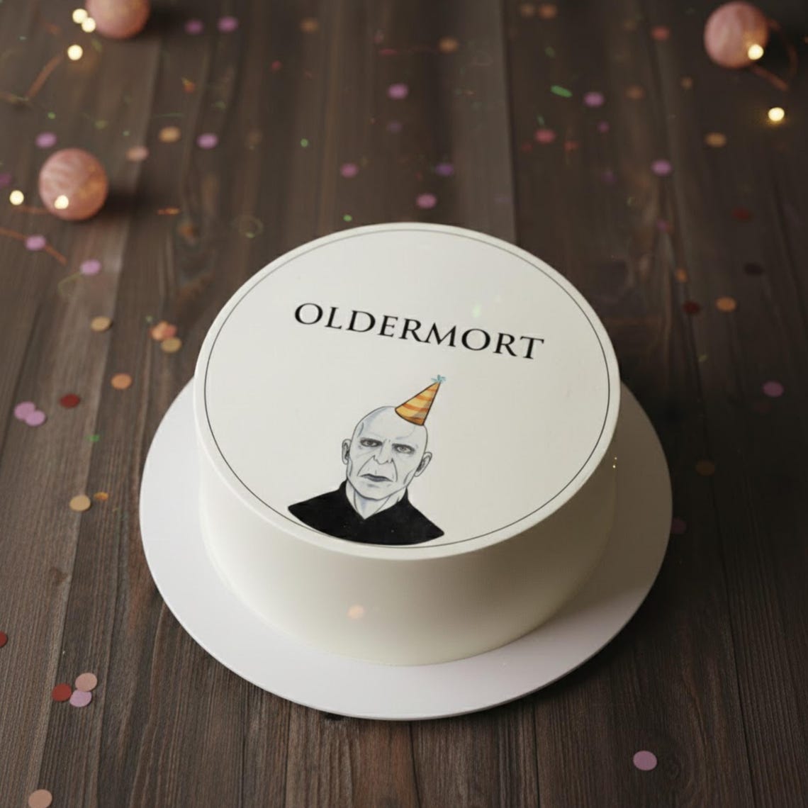Oldermort Cake Topper | Funny Wizard Birthday Party Decoration - Etsy