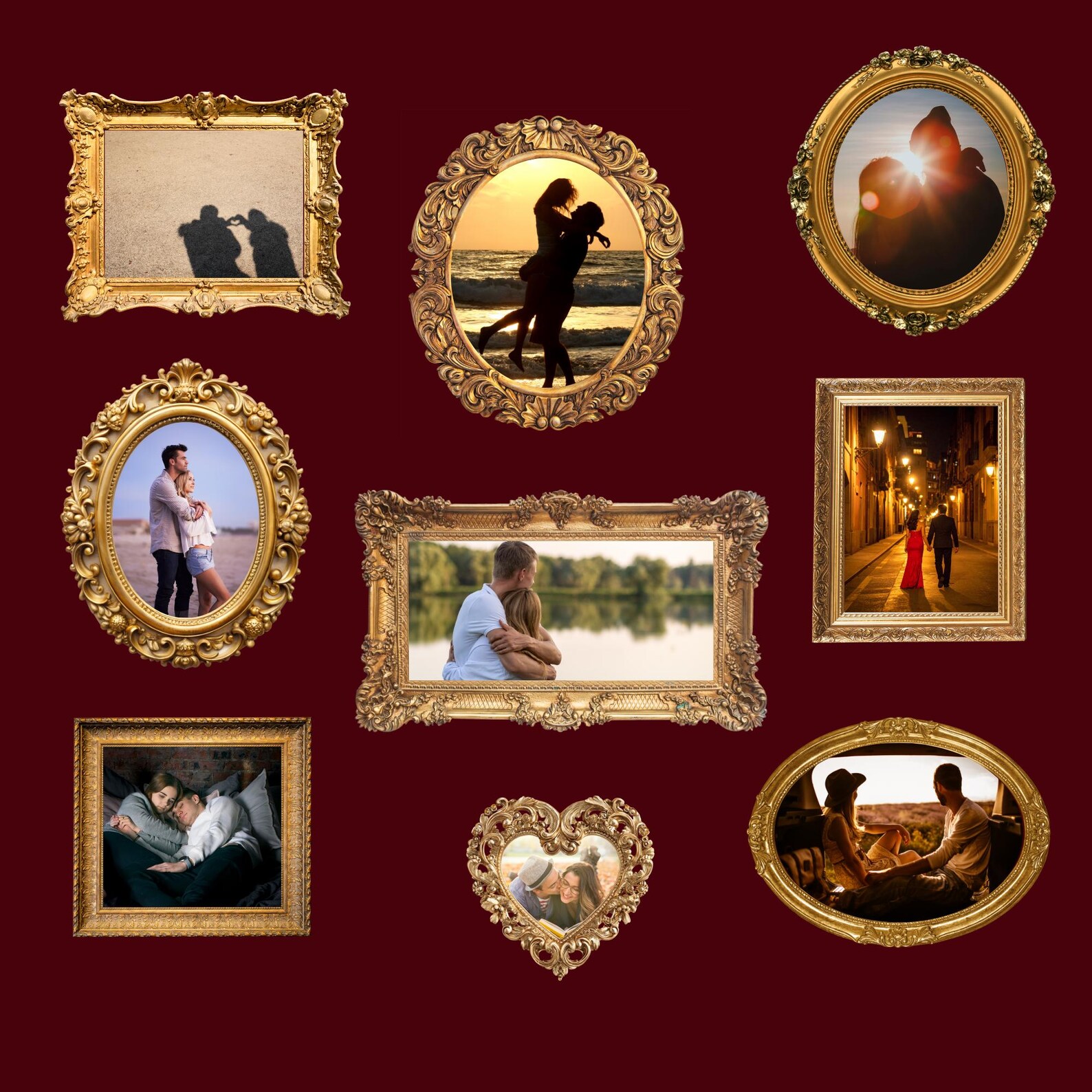 Museum of Us Miniature Photo Template | DIY Anniversary Gift (canva ...