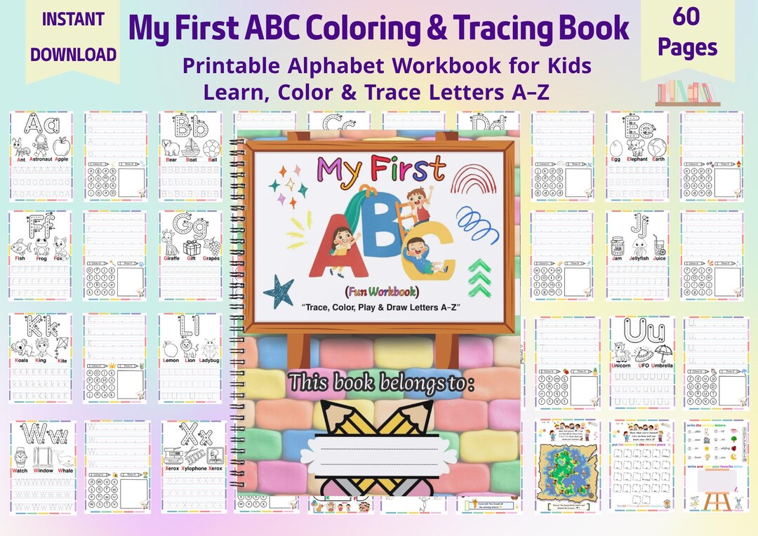 Alphabet Coloring Pages | Preschool Pre-k + Kindergarten Learning ...