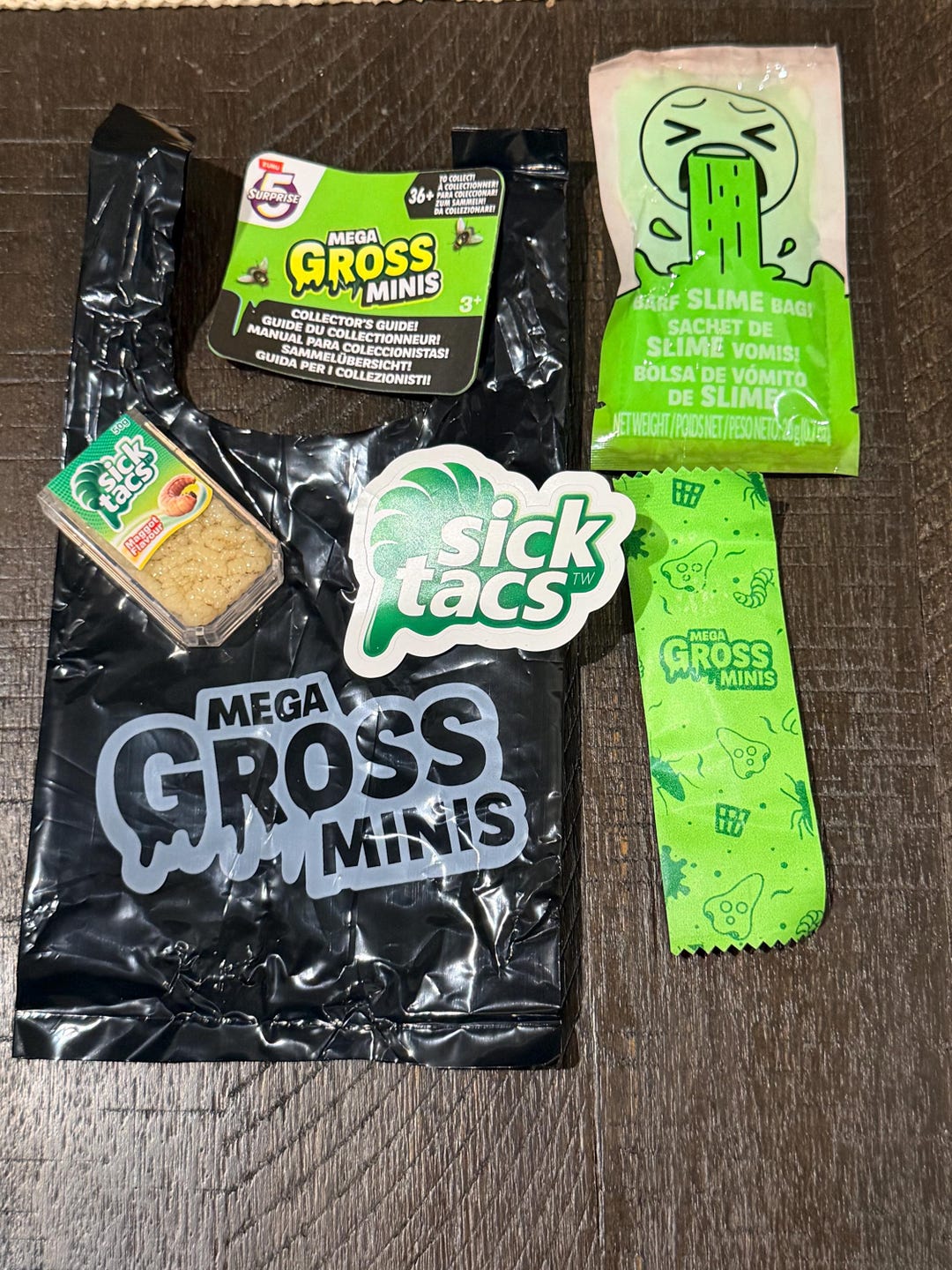 Zuru 5 Surprise Mega Gross Minis Series 1 "sick Tacs" Mints Maggot ...