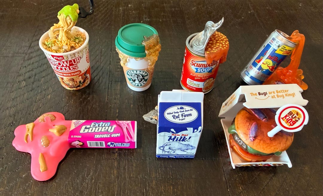 Zuru 5 Surprise Mega Gross Minis Lot | Starbarf Coffee, Bug King Burger ...