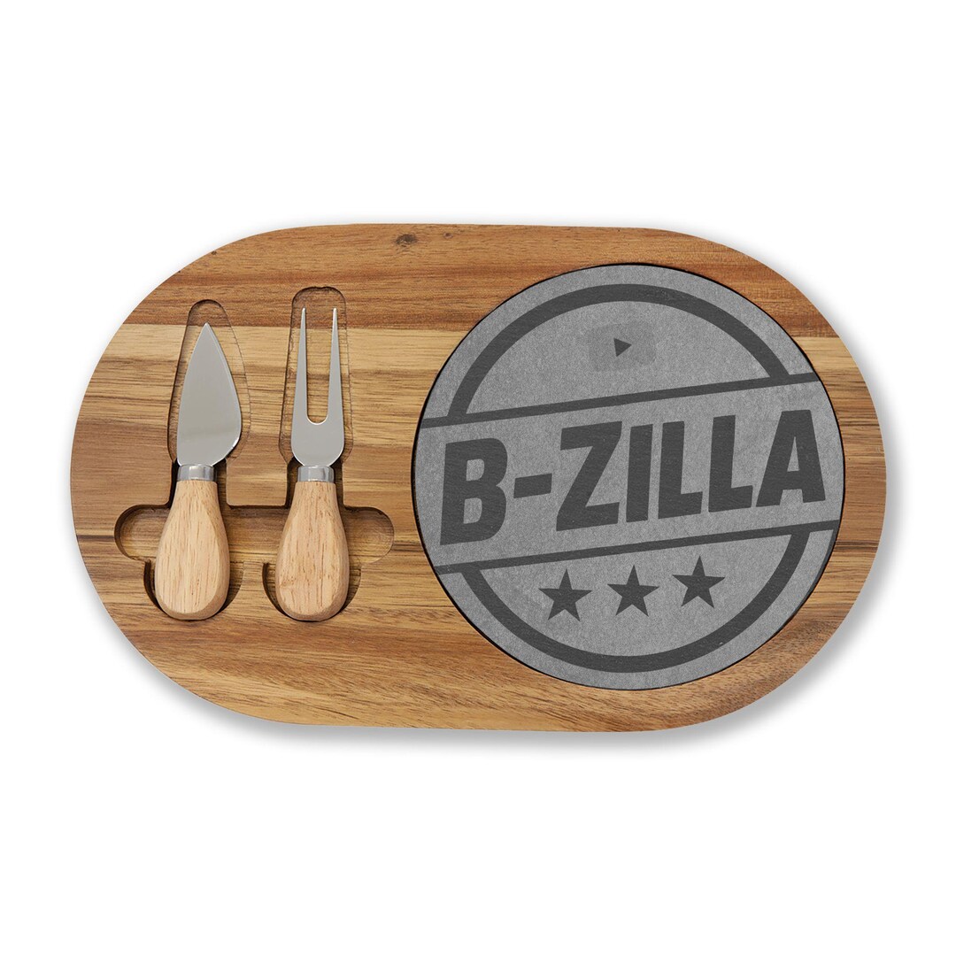 B-zilla Circular Logo Charcuterie Board - Etsy