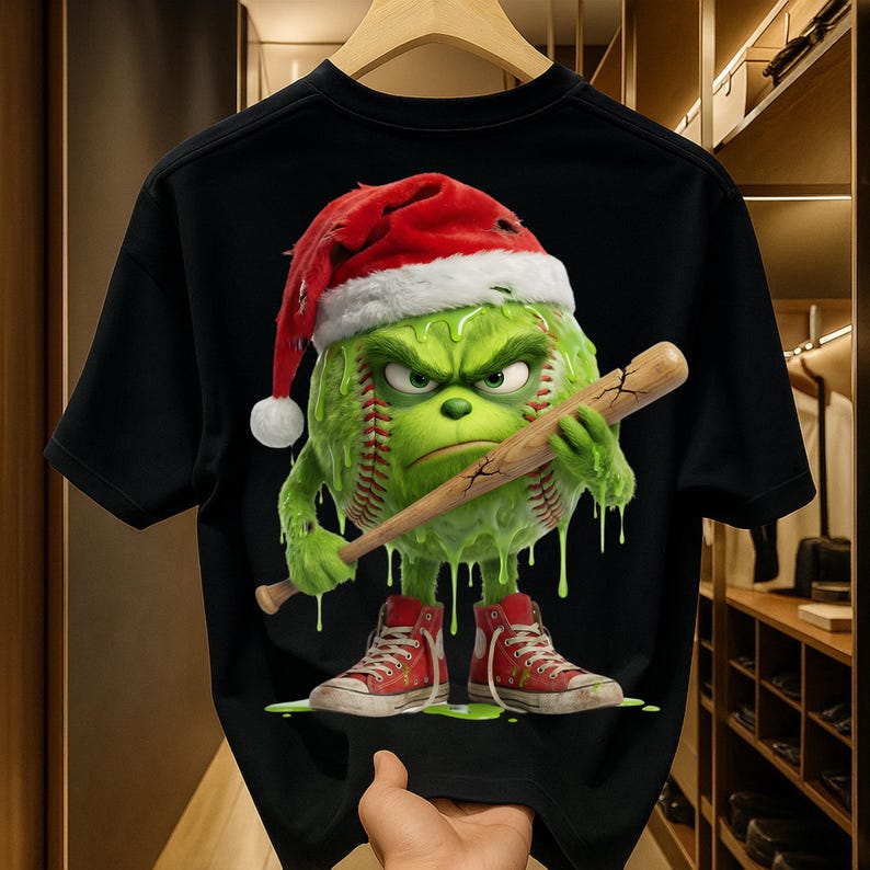 Grinch Baseball Monster PNG – Funny Christmas Art (digital Download) - Etsy