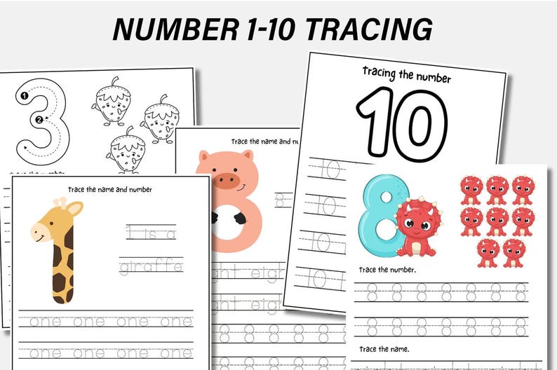 Printable Toddler Worksheets, Kindergarten Learning Bundle,sight Words ...