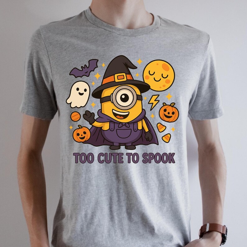 Cute Halloween Minion PNG | Too Cute to Spook Transparent Design ...