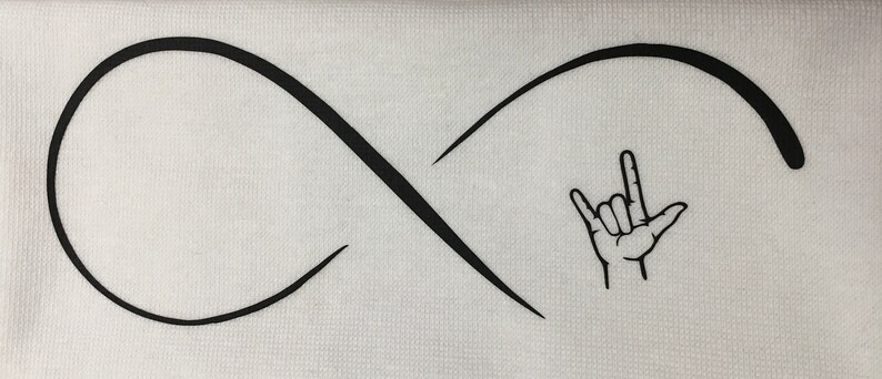Valentine I Love You Tshirt Infinity Sign Language Hand - Etsy