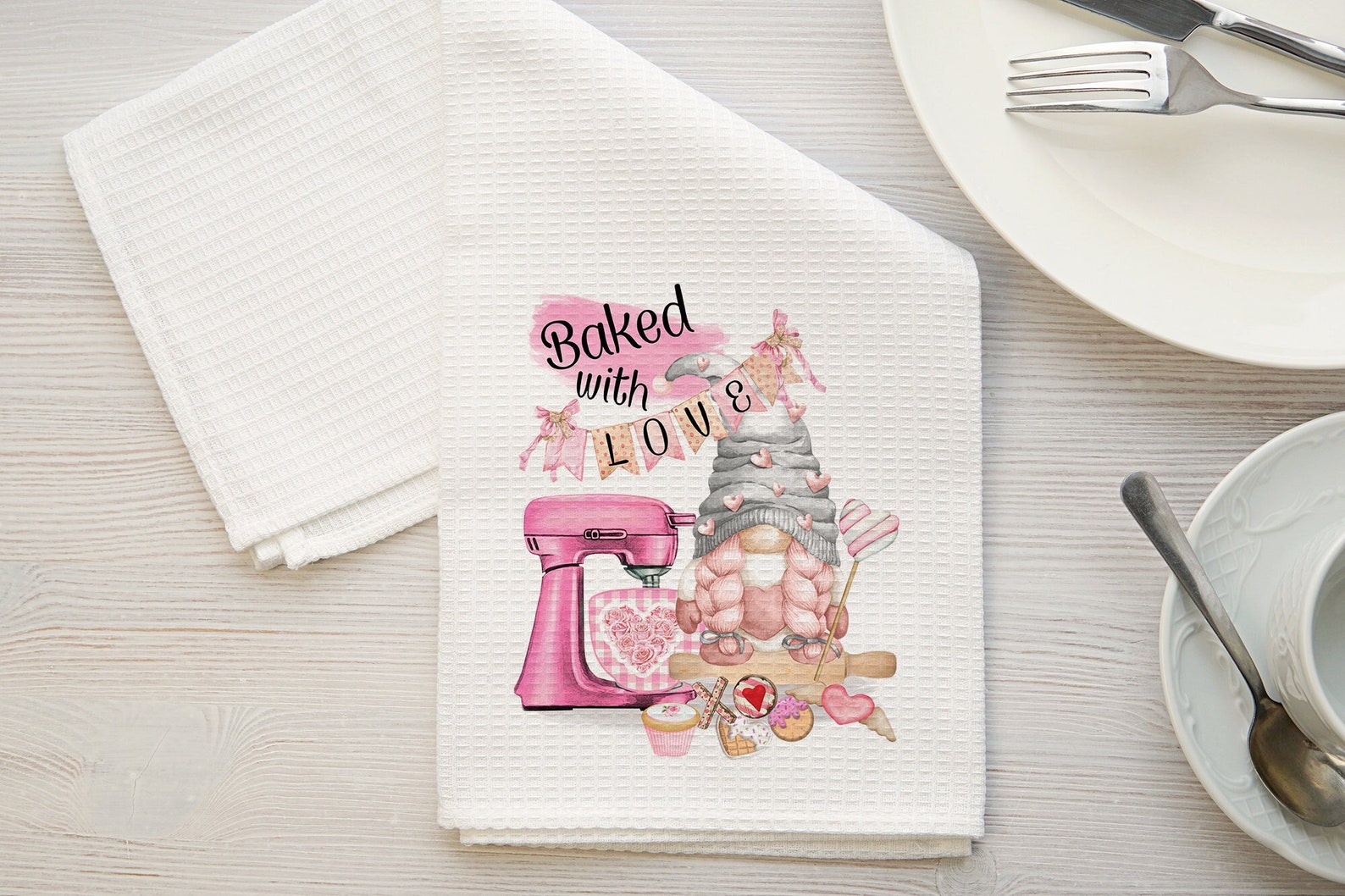 Valentine Towels 6 Designs Gnomes Heart Love Cupid XOXO Wine - Etsy