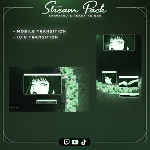 Kawaii Magical Girl Stream Overlay Bundle | Pastel Anime Twitch Pack ...