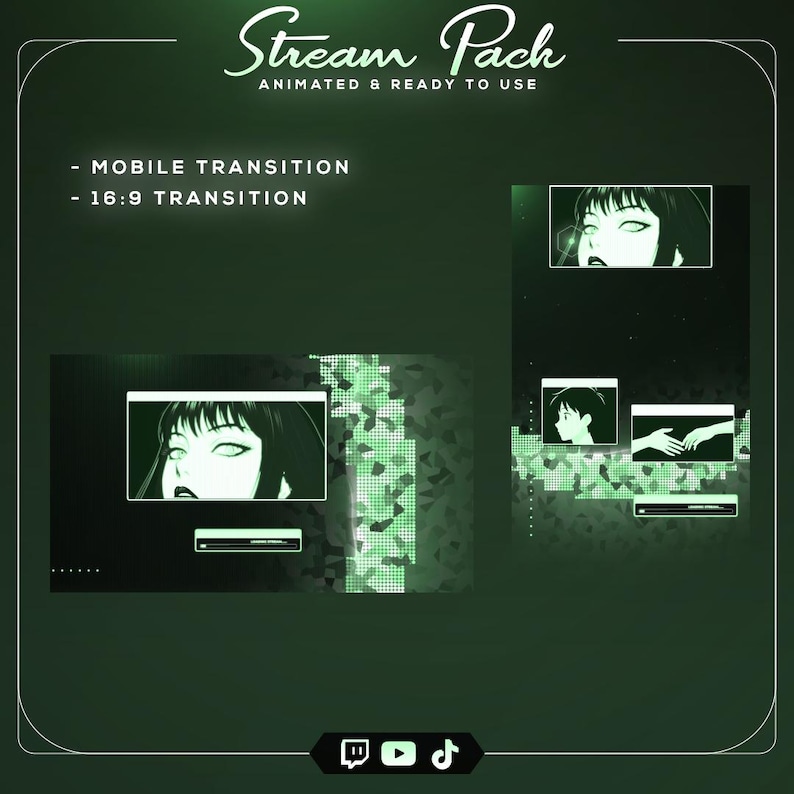 Kawaii Magical Girl Stream Overlay Bundle | Pastel Anime Twitch Pack ...