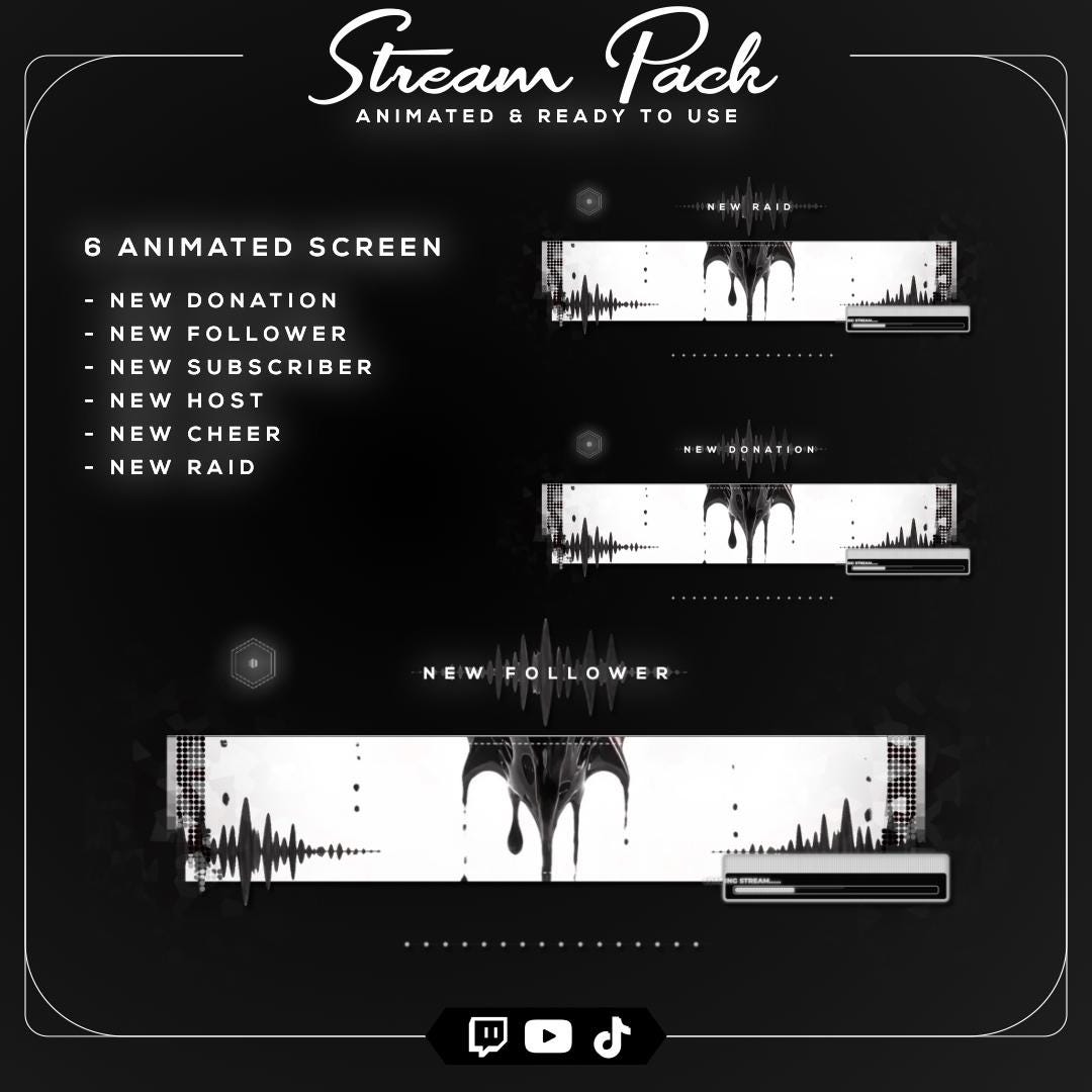 Dark Demon Stream Overlay Bundle | Horror Twitch Overlay Pack ...