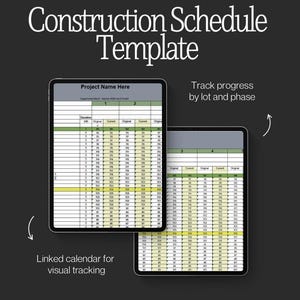 140 Day Construction Schedule - Etsy