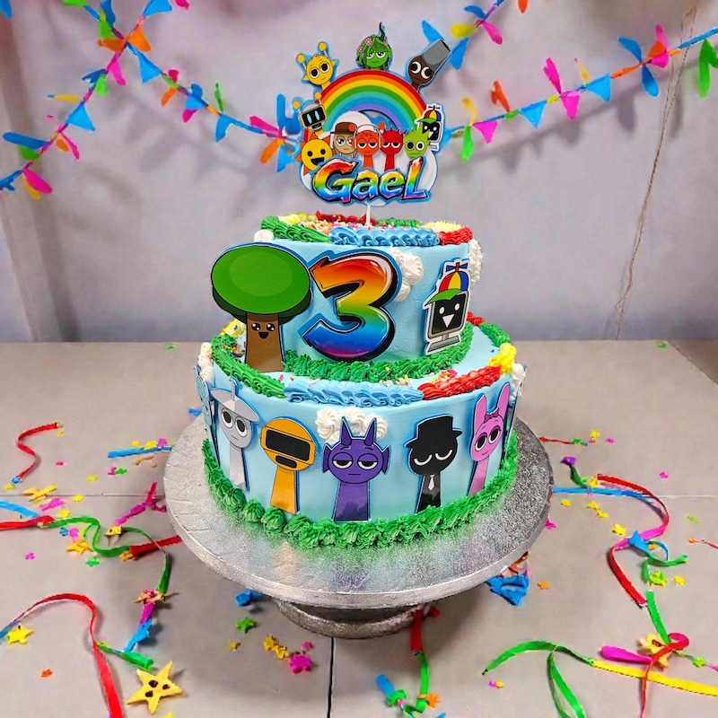 Sprunki Birthday Cake - Etsy