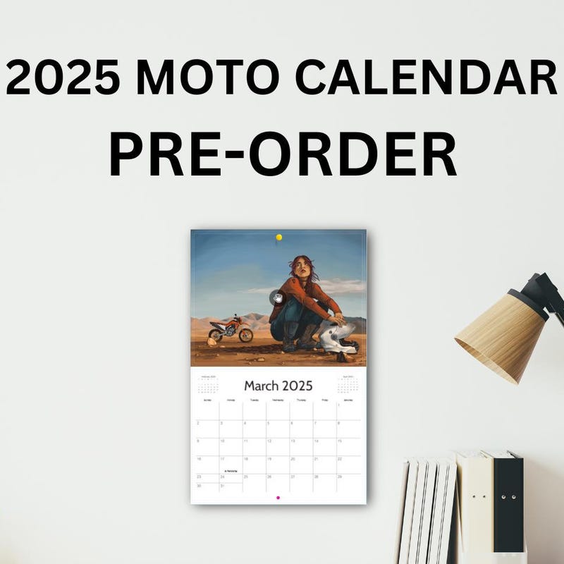 Motorcycle Calendar 2025 - Etsy