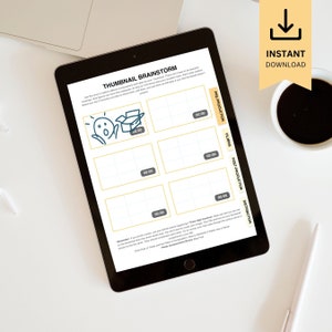 Youtube Video Planner - PDF Printable Checklist - INSTANT DOWNLOAD ...