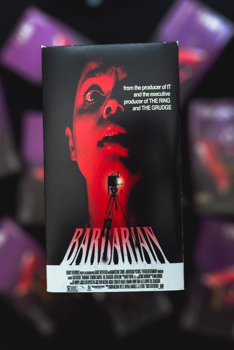Custom "barbarian" VHS Sleeve (blank Tape) | Halloween Crafts | Vintage ...