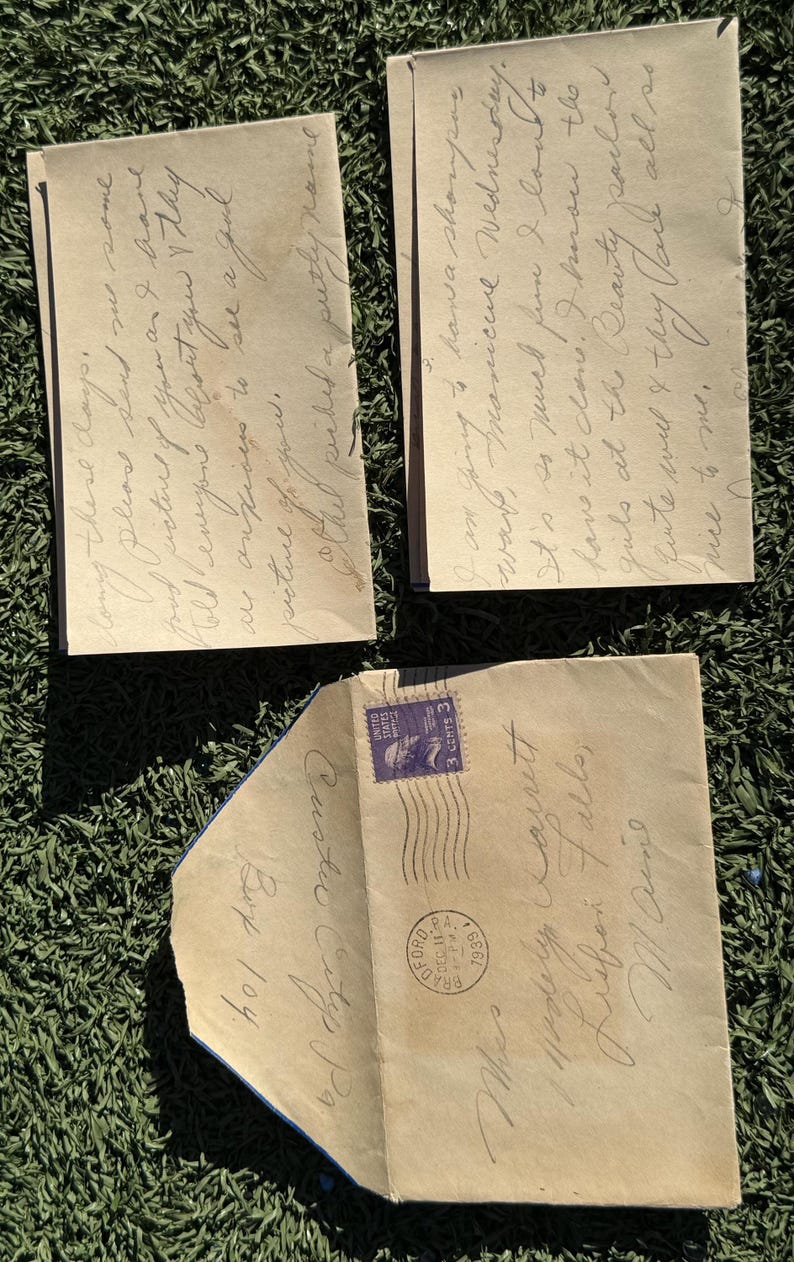 1939 Handwritten Letter & Envelope • Pre-war American Mail • Vintage ...