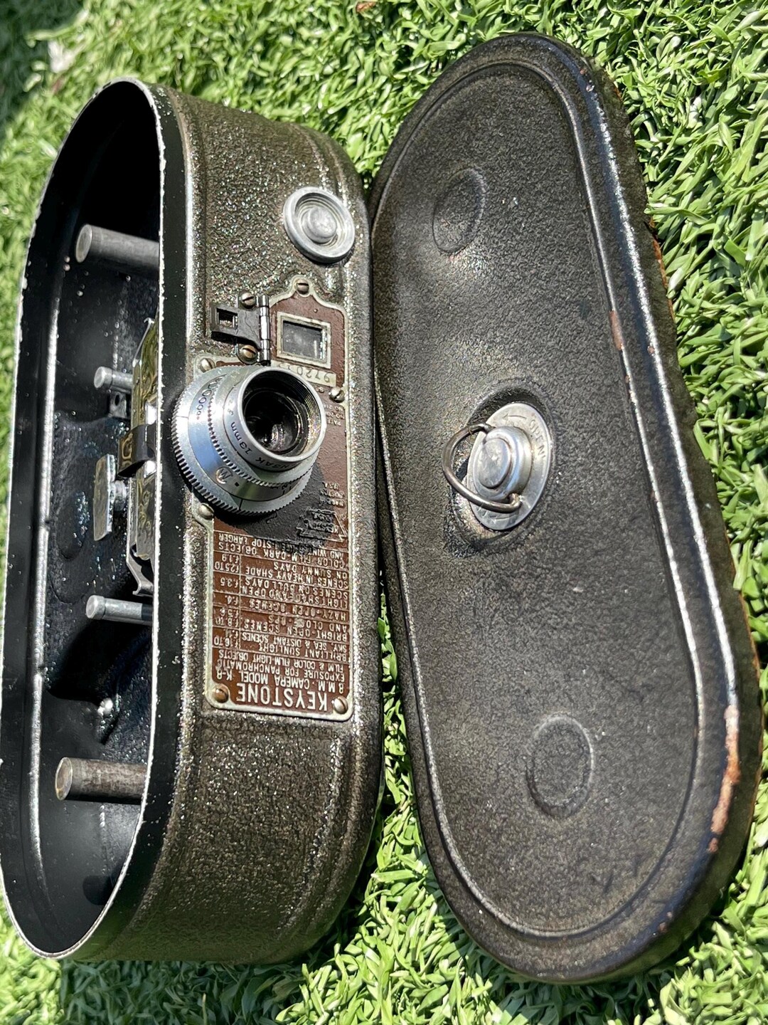 Vintage Keystone K-8 8mm Triple Lens Movie Camera – 1950s Metal Body ...