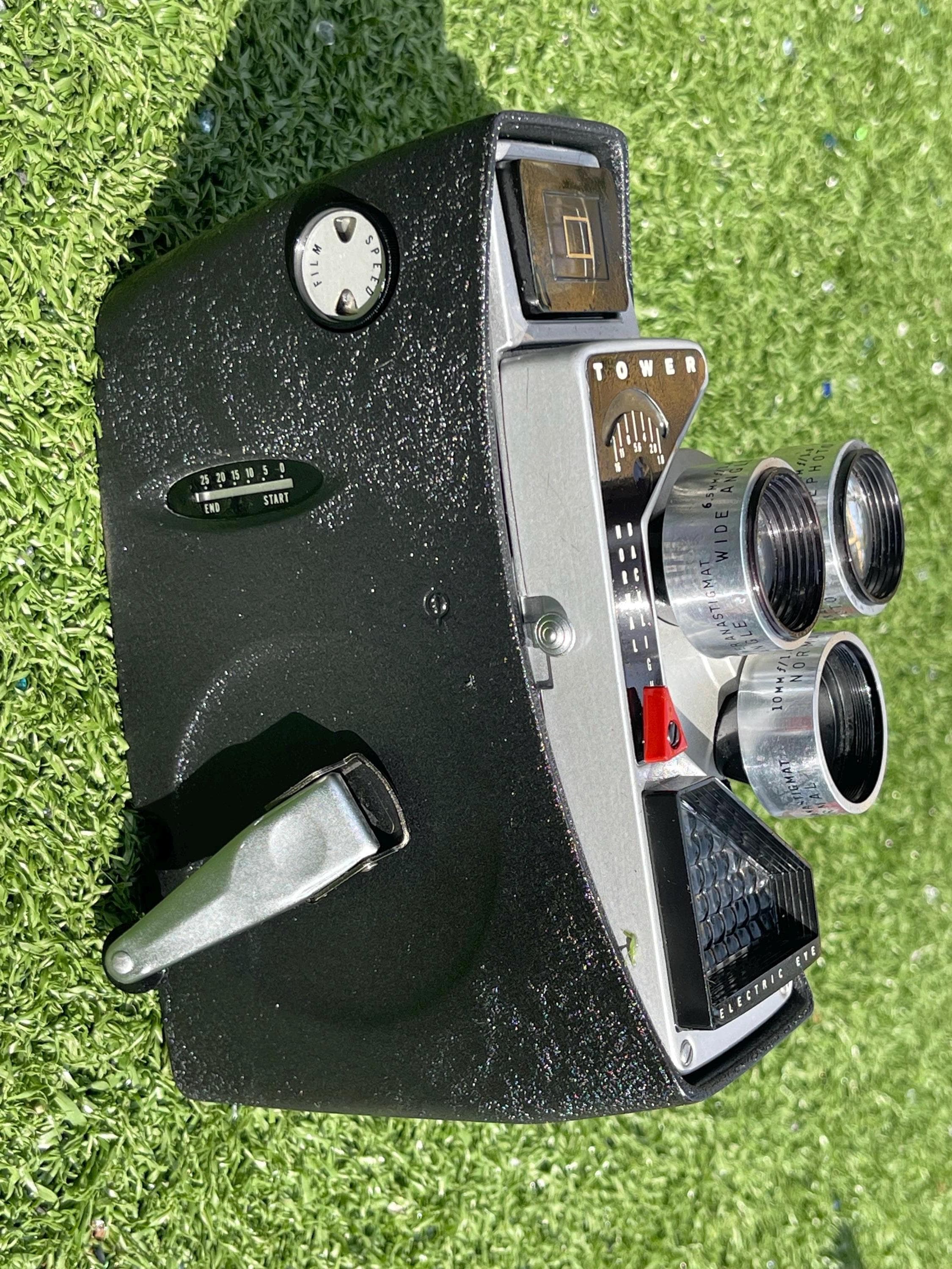 Vintage Tower Electric Eye 8mm Movie Camera – Triple Lens Turret, Built ...