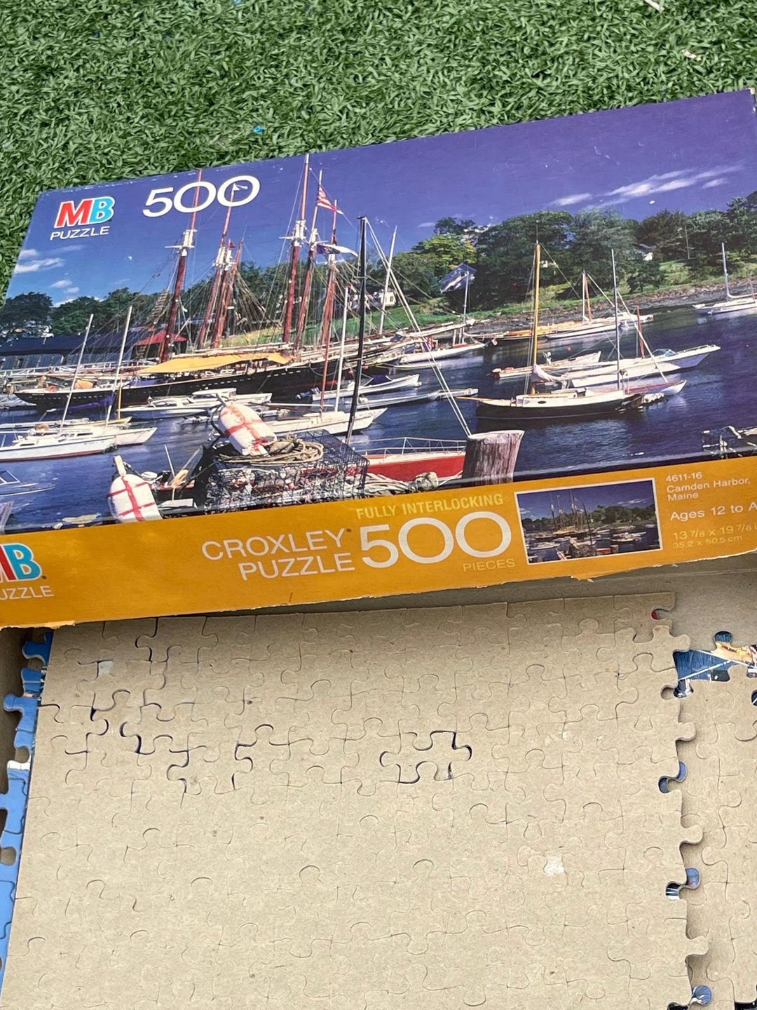 Vintage MB Croxley 500 Piece Jigsaw Puzzle – Camden Harbor, Maine ...