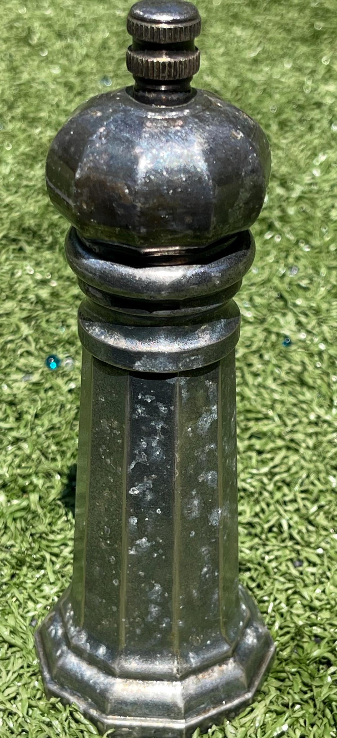 Vintage Sheffield Silver Plate Pepper Mill – 6.25” Heavy Italian ...