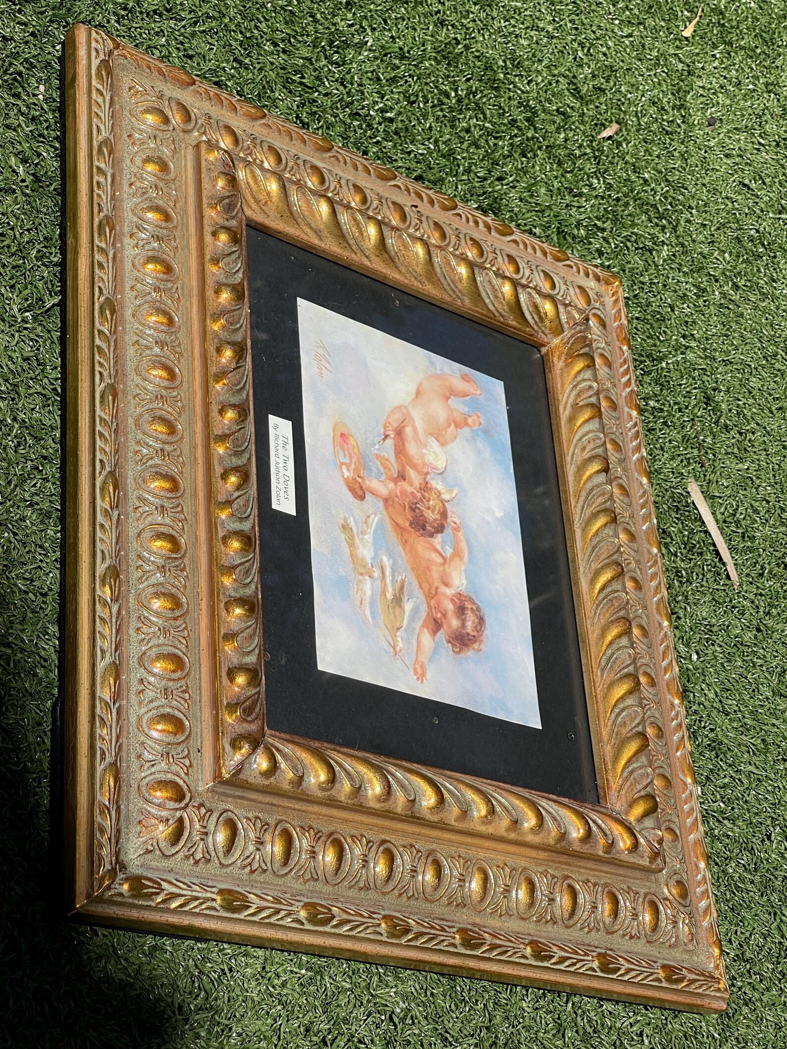 Vintage Gilded Frame Print – the Two Doves by Richard Judson Zolan ...
