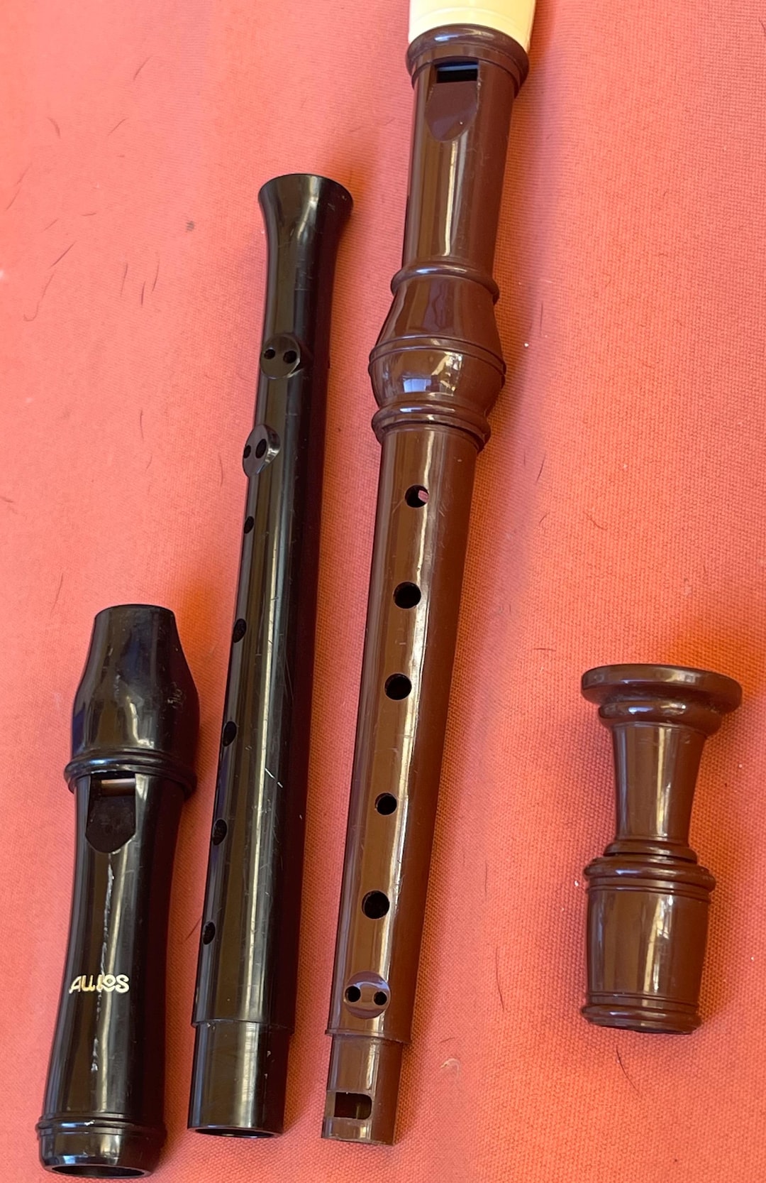 Set of 2 Vintage Soprano Recorders – 13-inch Plastic Flutes, Yamaha ...