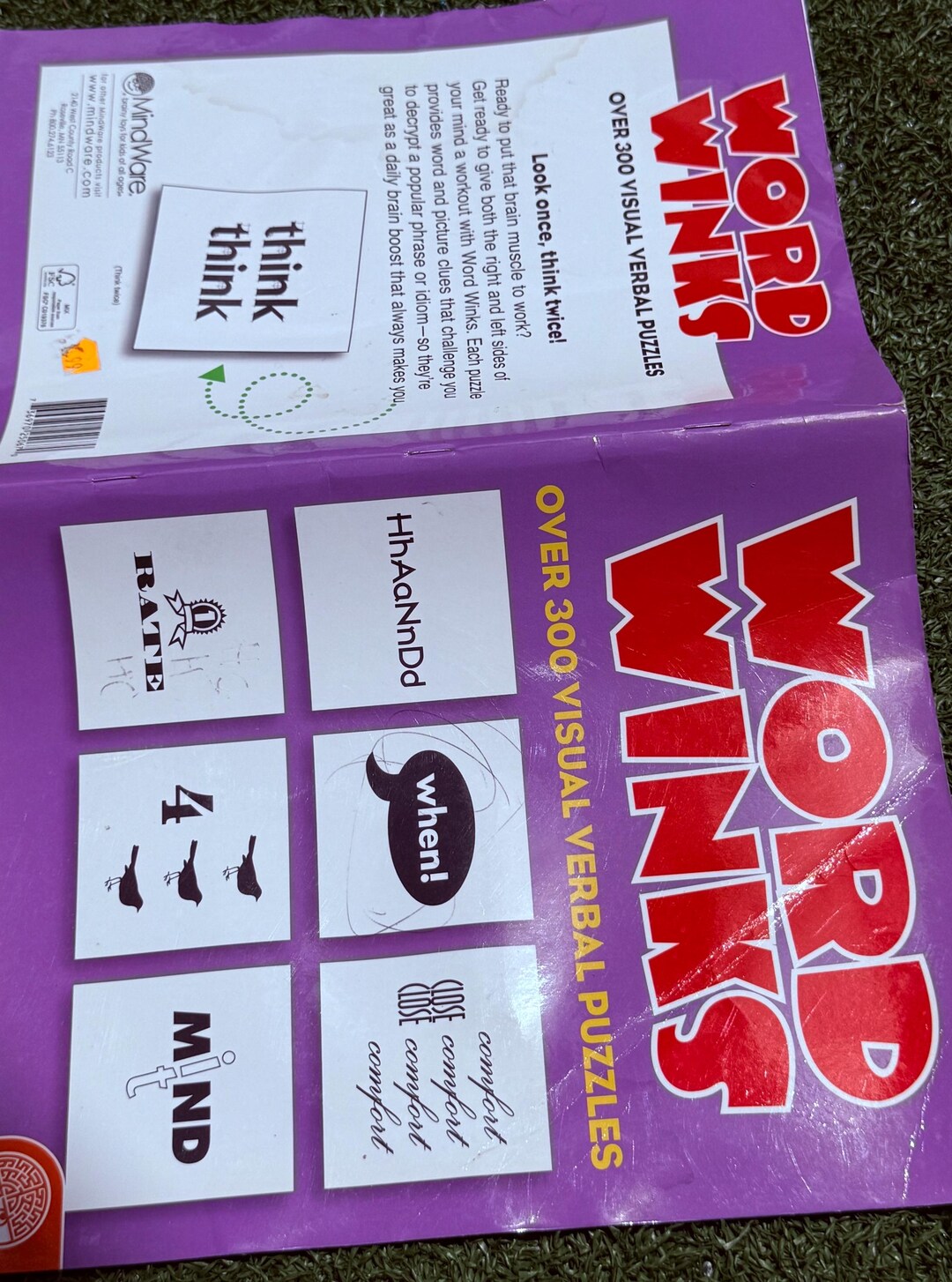 Lot of 2 Vintage Activity Books – How to Draw 101 Monsters & Word Winks ...