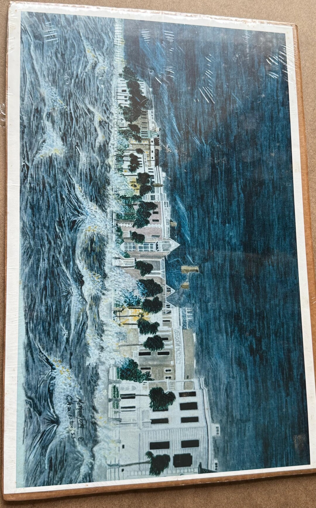 Vintage Matthew Todd Charleston SC Print Coastal Waterfront Scene ...