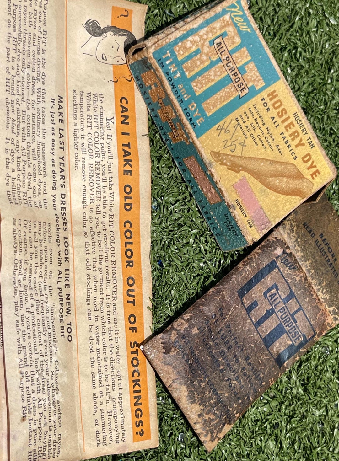 Vintage 1940s RIT Hosiery Dye Box With Insert – Chicago Advertising ...