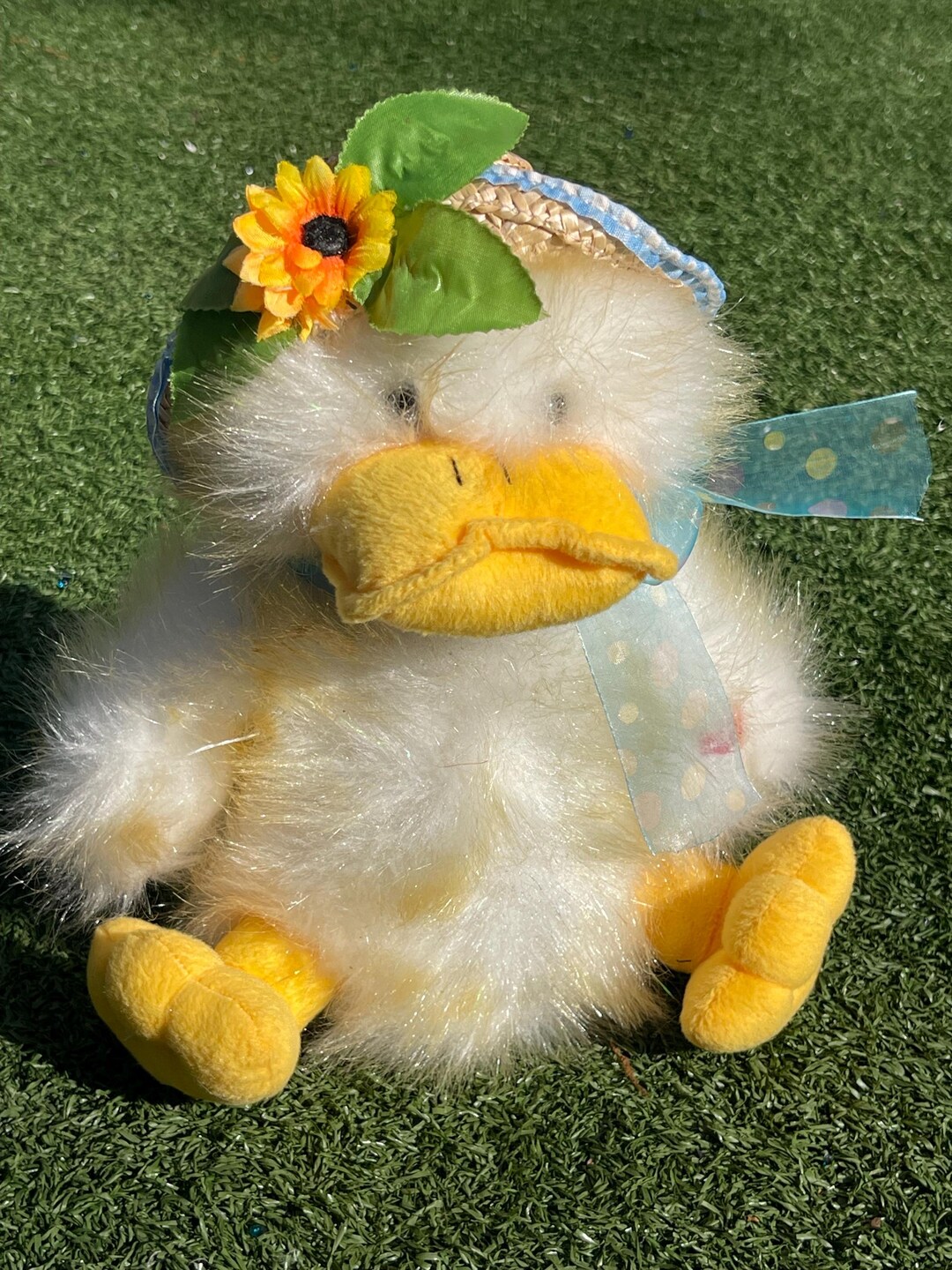 Vintage 12” Plush Duck by PBC International – Squeeze to Quack ...