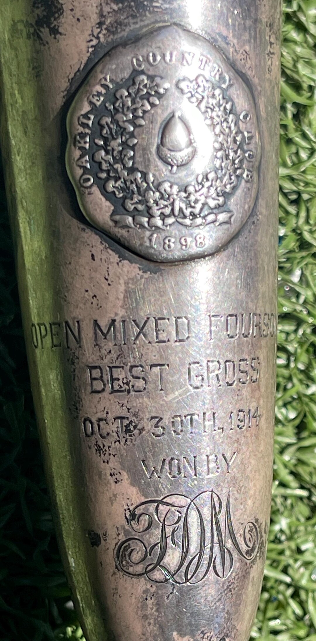 Antique 1914 Oakley Country Club Golf Trophy Cup – Sterling Silver ...