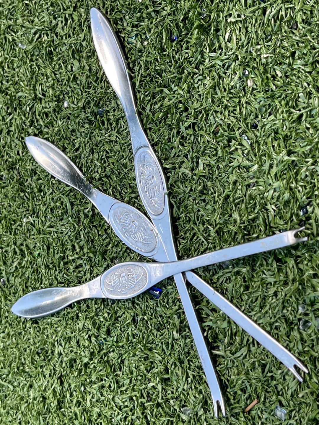 Set of 3 Vintage Stainless Steel Lobster Seafood Picks – 8.5” Dual-end ...
