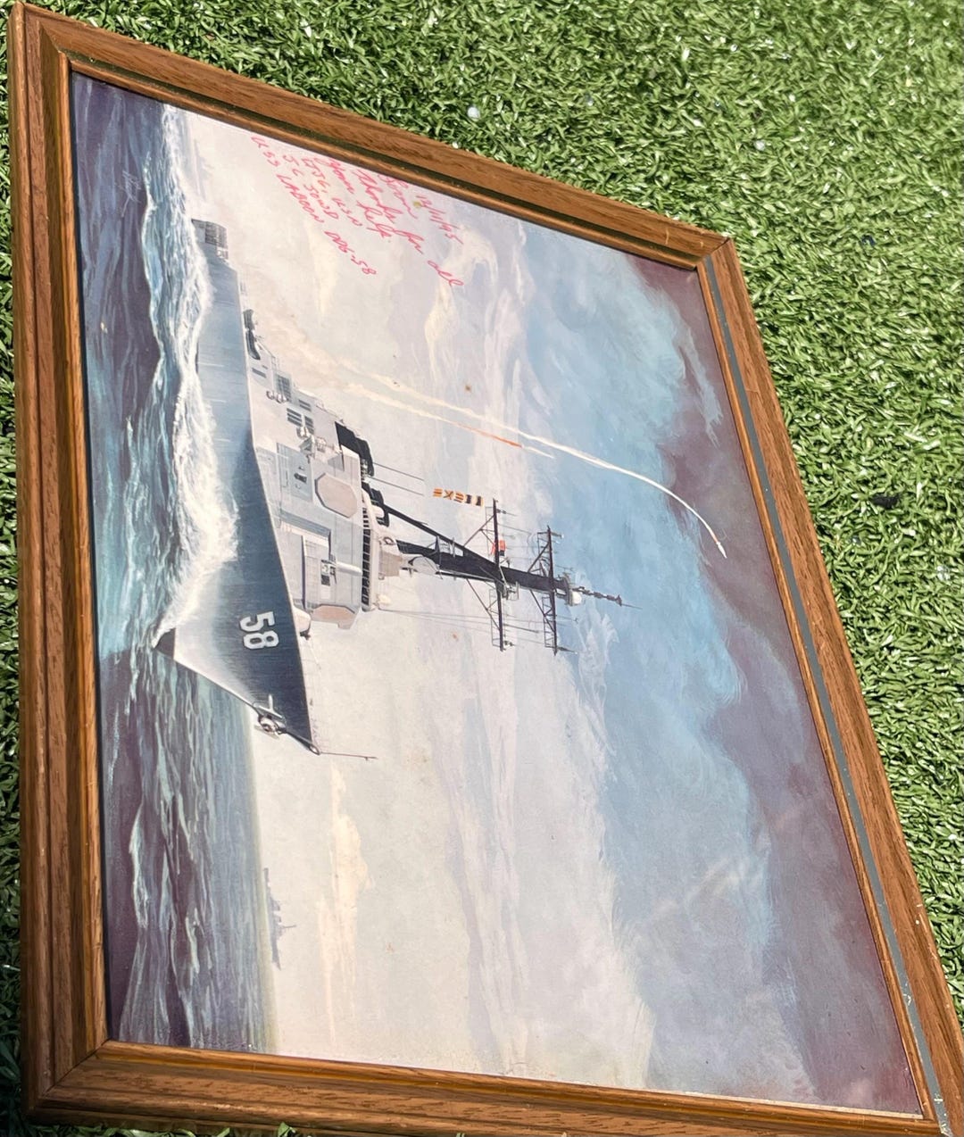 USS Laboon DDG-58 Navy Warship Framed Print 1995 Dedication Naval ...
