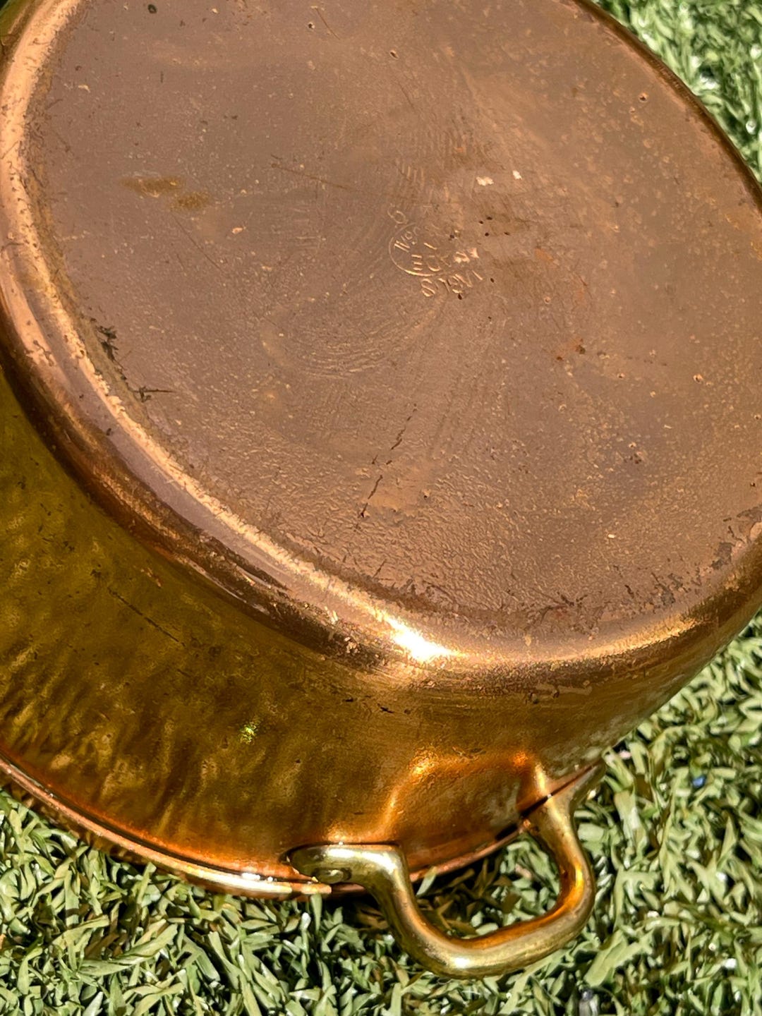 Vintage Windsor England Hammered Copper Pot With Brass Handles – 6.25 ...