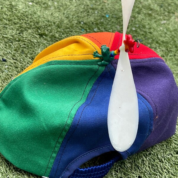 Rainbow Propeller Hat - Etsy