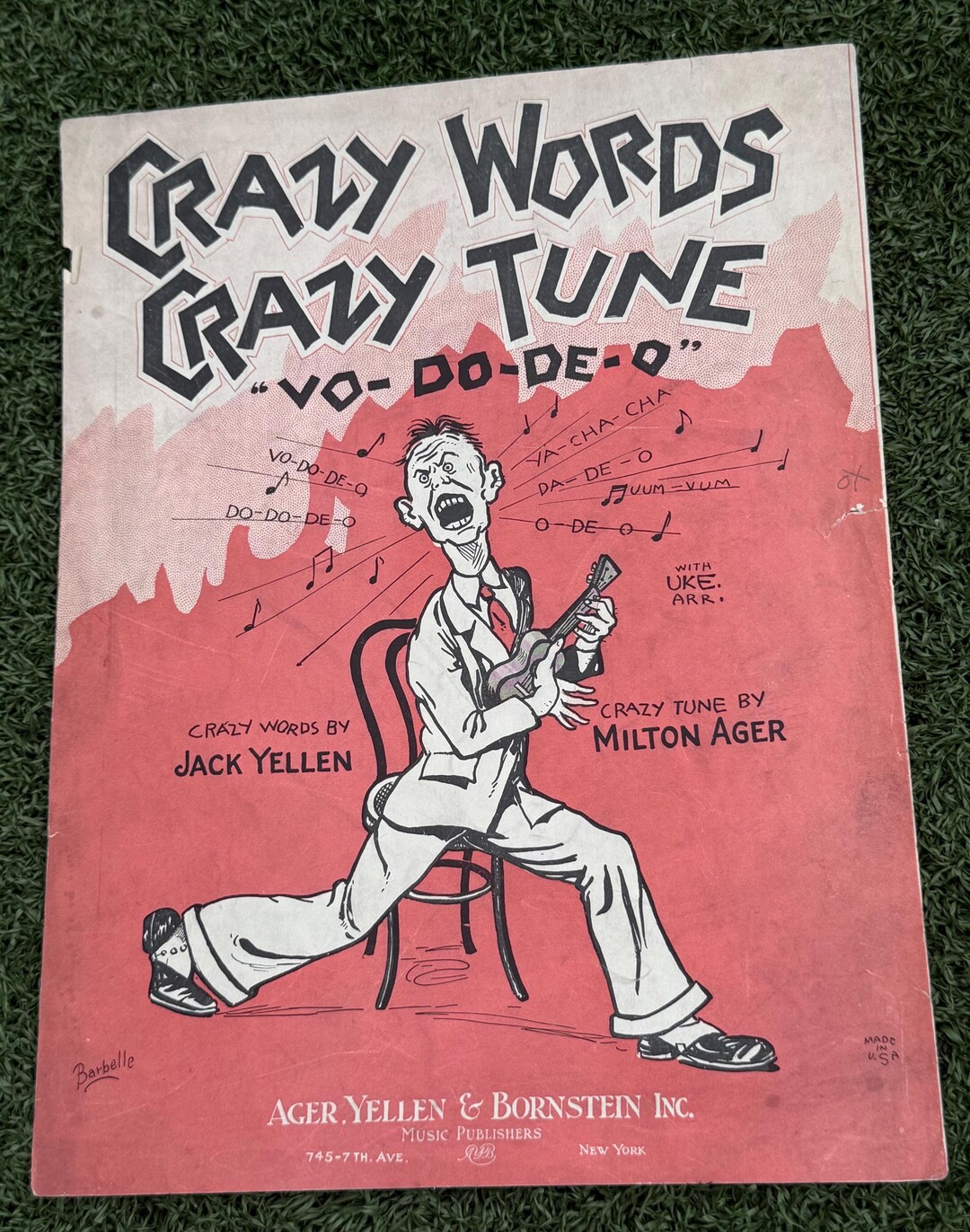 1927 “crazy Words, Crazy Tune (vo-do-de-o-do)” Sheet Music – Jack ...
