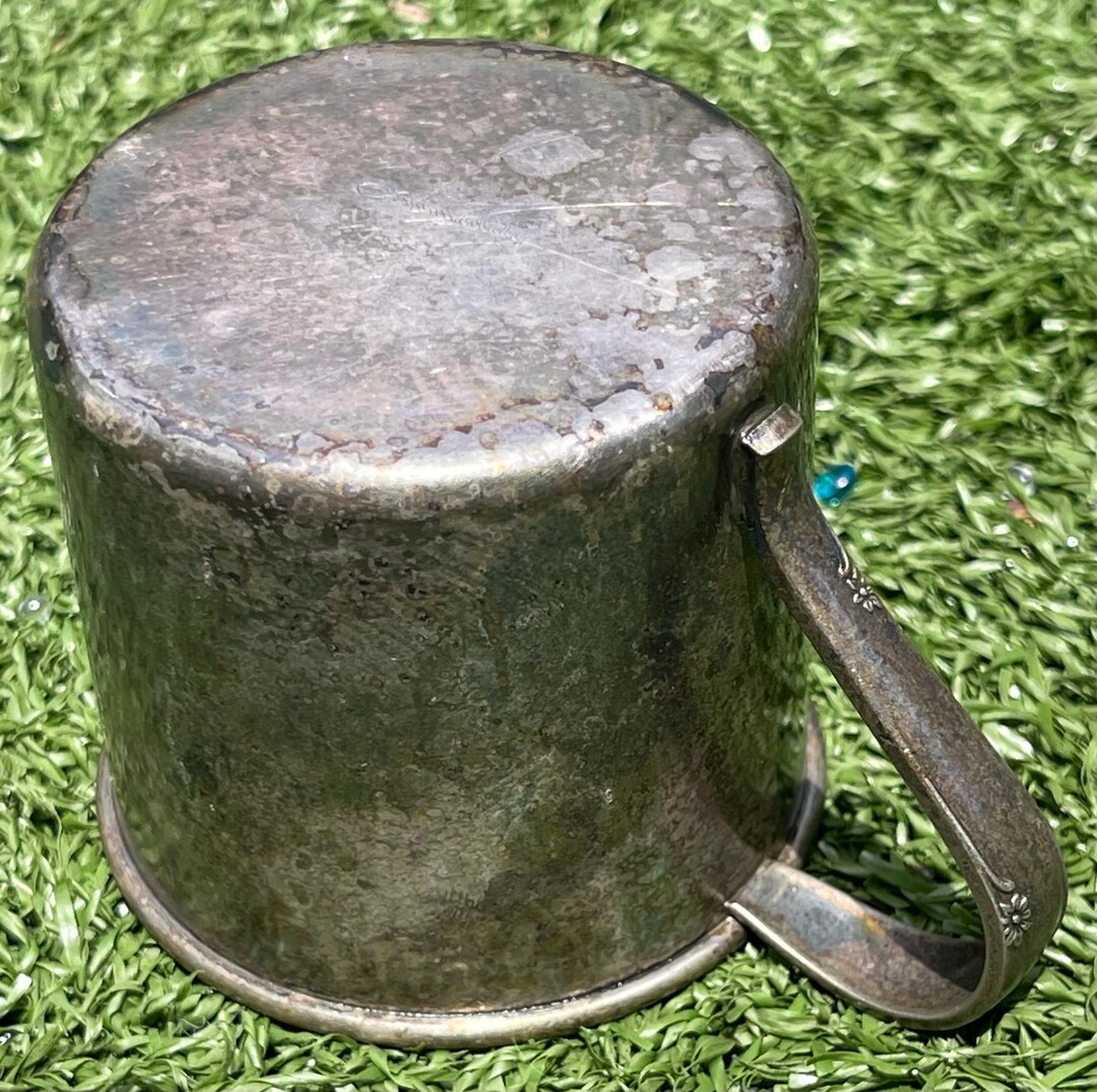 Vintage Oneida Community Silverplate Child’s Cup, Floral Handle, Early ...