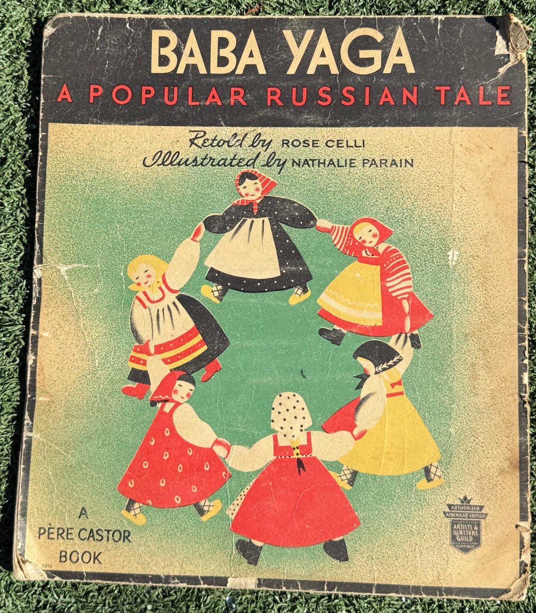 Baba Yaga 1940s Pere Castor Book Russian Folk Tale Nathalie Parain ...