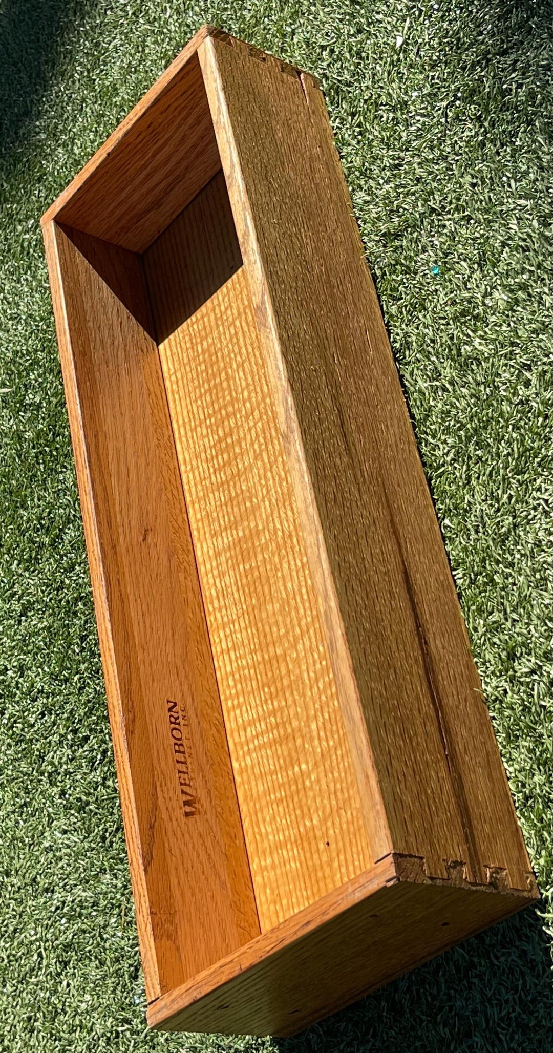 Vintage Solid Oak Dovetail Drawer Box – 23” X 7.5” Wellborn Cabinet Inc ...