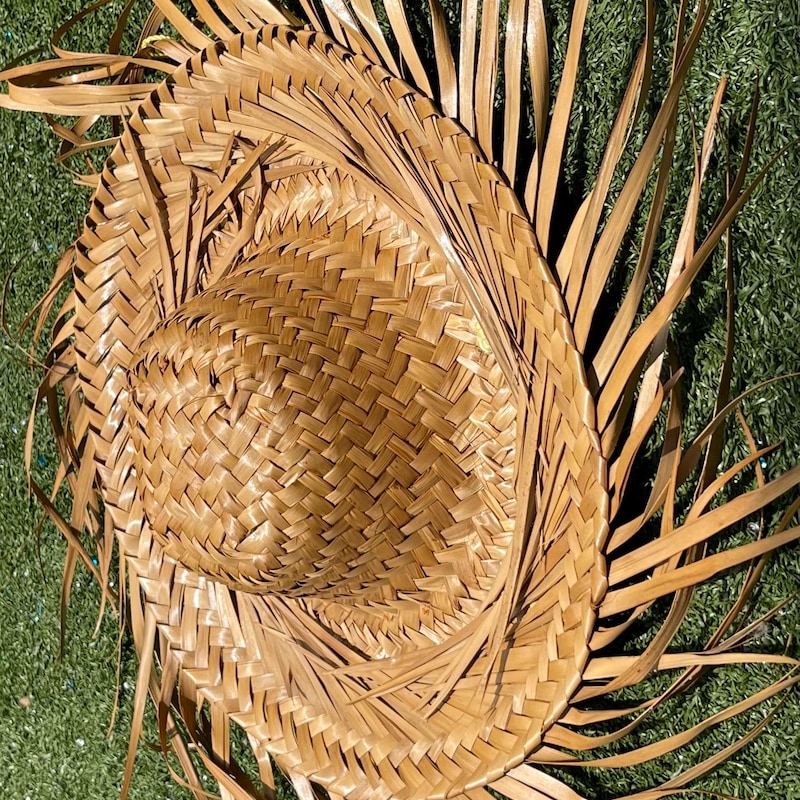 Tiki Straw Hat - Etsy