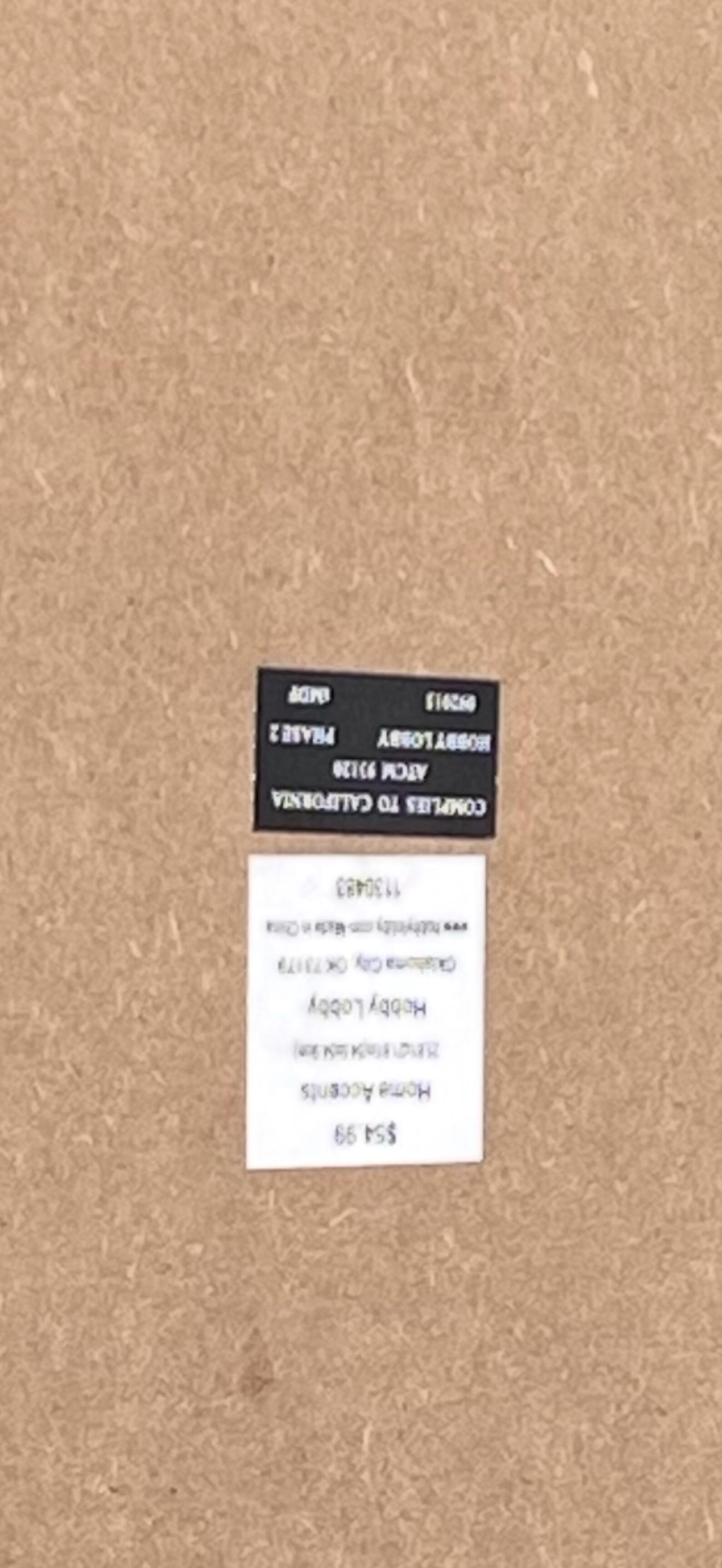 Rustic Burlap & Wood Framed Bulletin Board 22” Thumbtack Wall Display ...