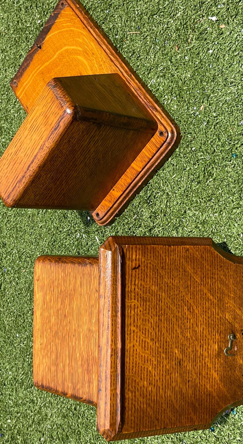Antique / Excellent Tiger Oak /wall Telephone Box Housing – Manhattan ...