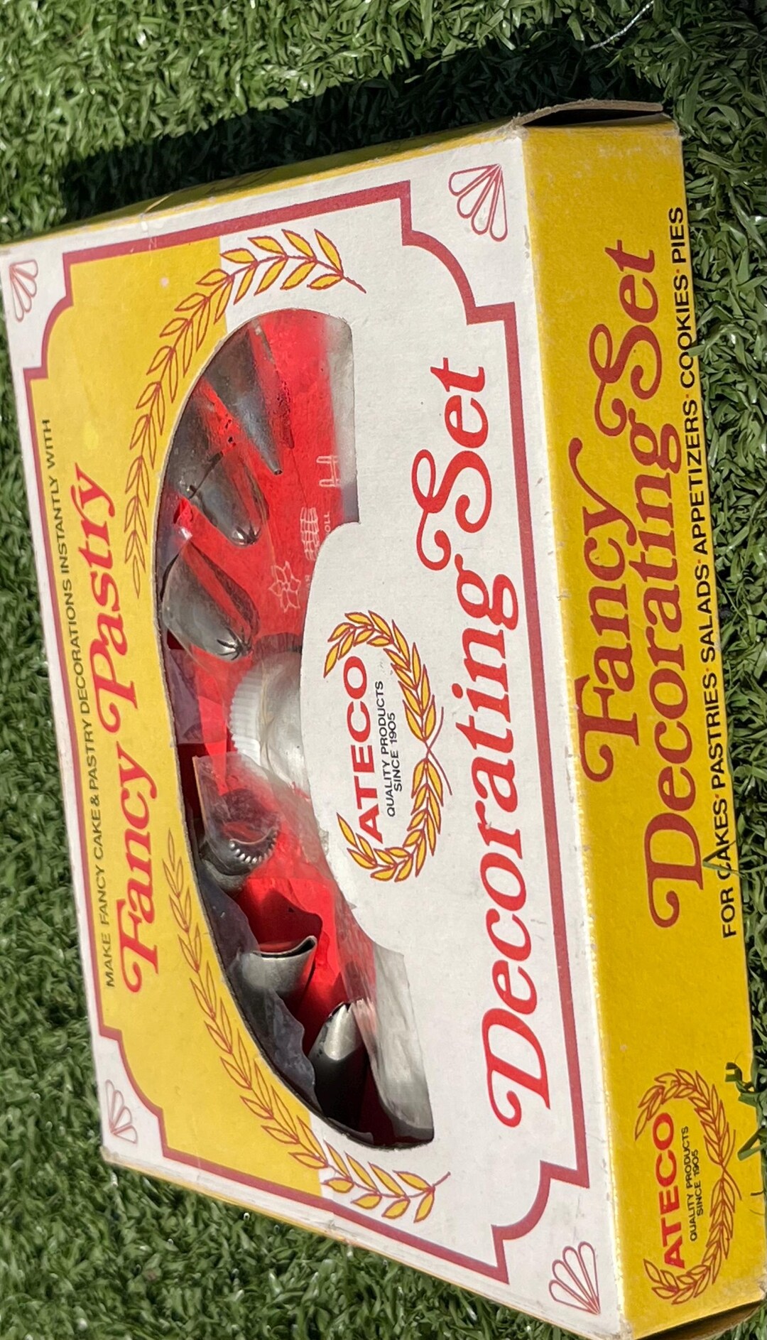 Vintage ATECO Fancy Pastry Decorating Set – Original Box – Cake ...